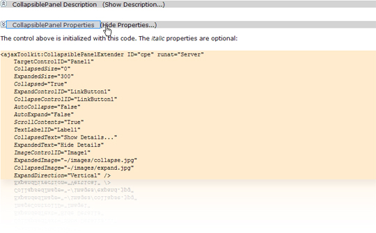 Creating Independent Collapsible Panels with Ajax in ASP.NET - Premium Content - Articles ...
